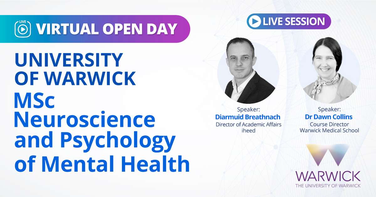 MSc Neuroscience and Psychology of Mental Health | webinar