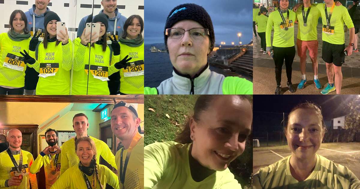 iheed team members participate in the Run in The Dark | iheed